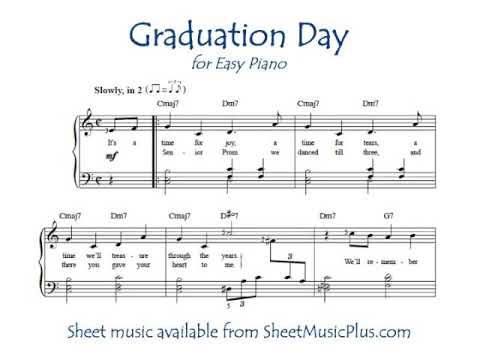 Graduation Day (Easy Piano) - YouTube