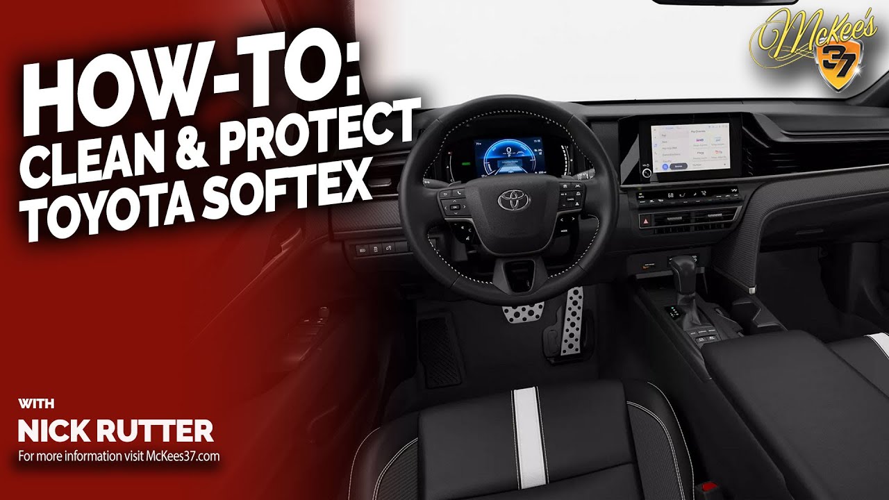 Toyota Softex Cleaning Guide | How to Detail Imitation Leather - YouTube