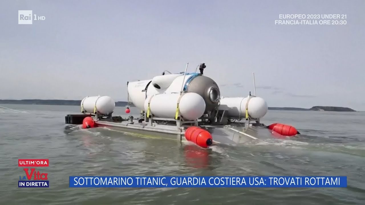 Sottomarino Titanic, trovati rottami - La Vita in Diretta 22/06/2023 ...