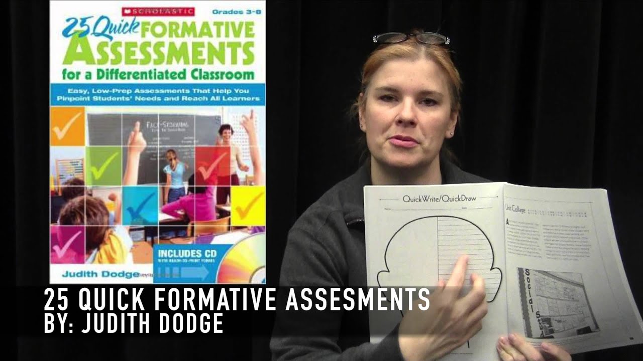 25 Quick Formative Assessments for a Differentiated Classroom - SLMS Professional Book Talk ...