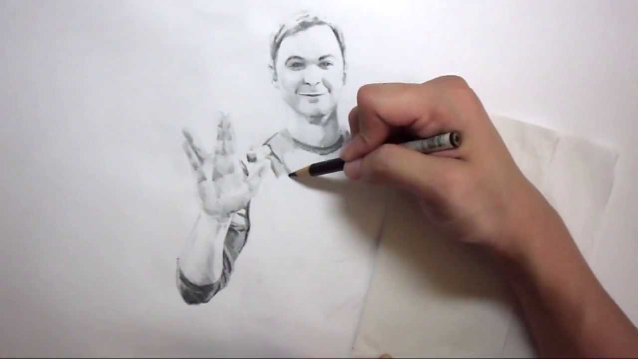 Sketching Jim Parsons - YouTube