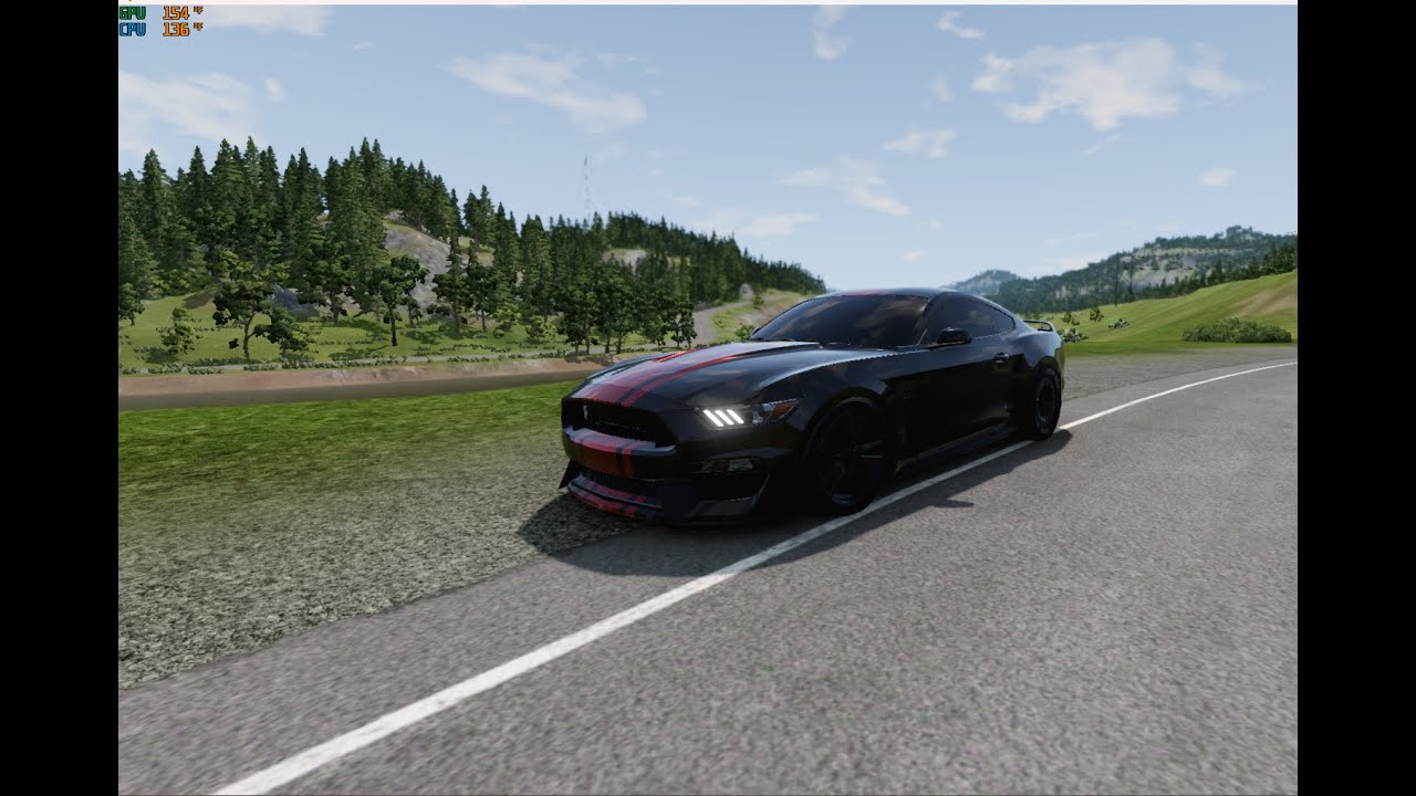 Cutting up in A GT350 Mustang On The Highway! |BeamNG - YouTube