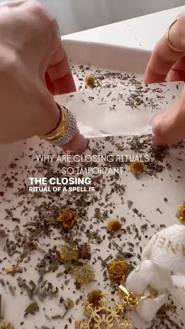 The closing ritual of a #spell is essential. It finalizes the energy ...