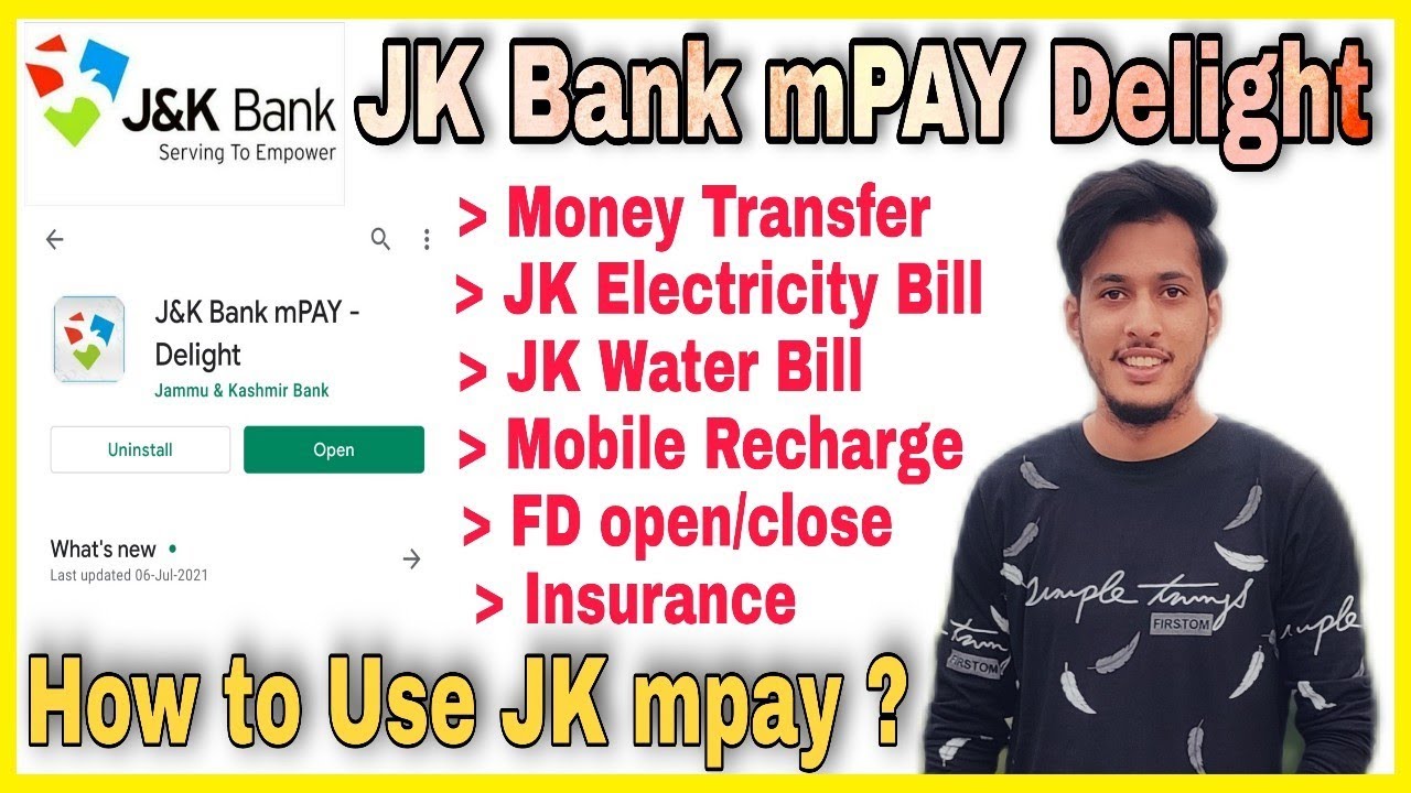 JK Bank mpay delight use | money transfer | electricity bill | mpin ...