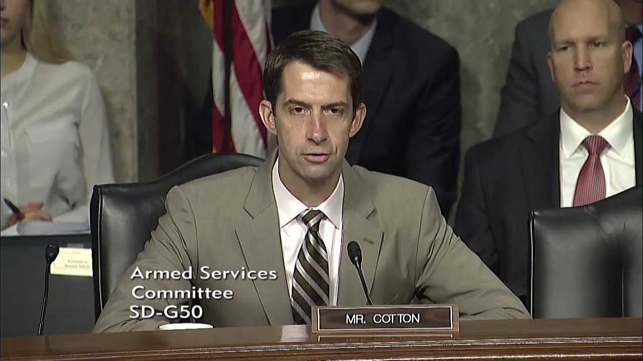 July 18, 2017: Sen. Cotton Questions General Paul Selva on the INF ...