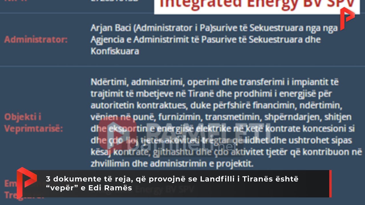 3 dokumente të reja, që provojnë se Landfilli i Tiranës është “vepër” e ...