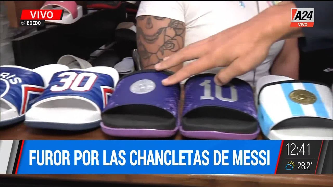 ⚽ Furor por las chancletas de Messi y un viral que te puede cambiar la ...