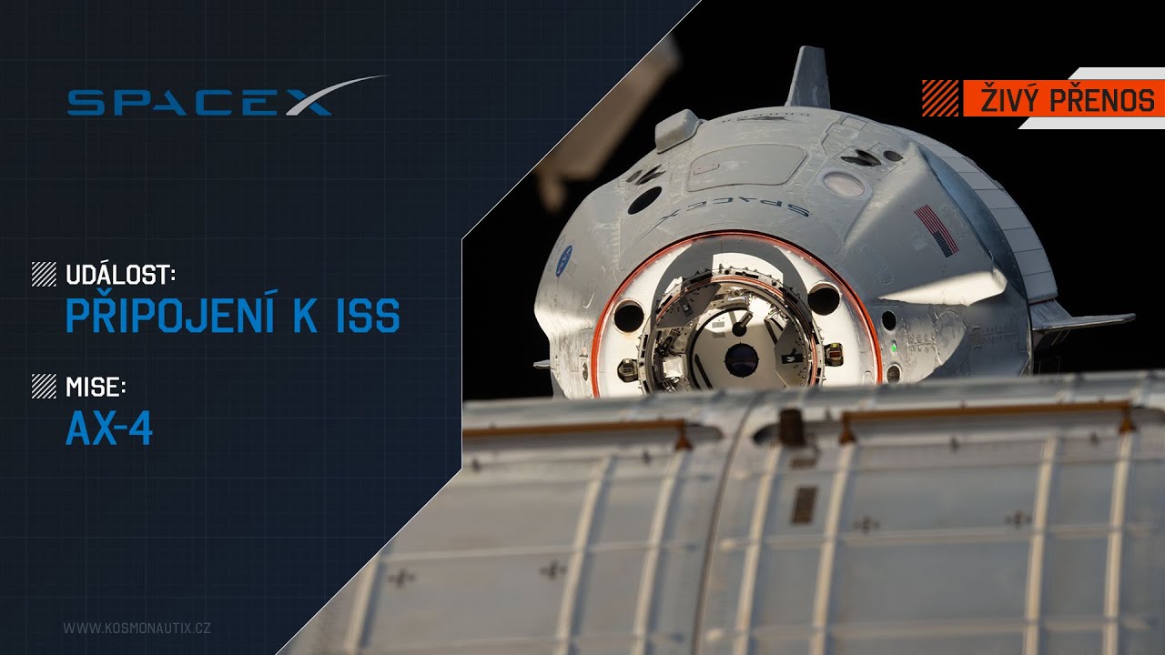 ŽIVĚ: Připojení k ISS (Ax-4) - YouTube