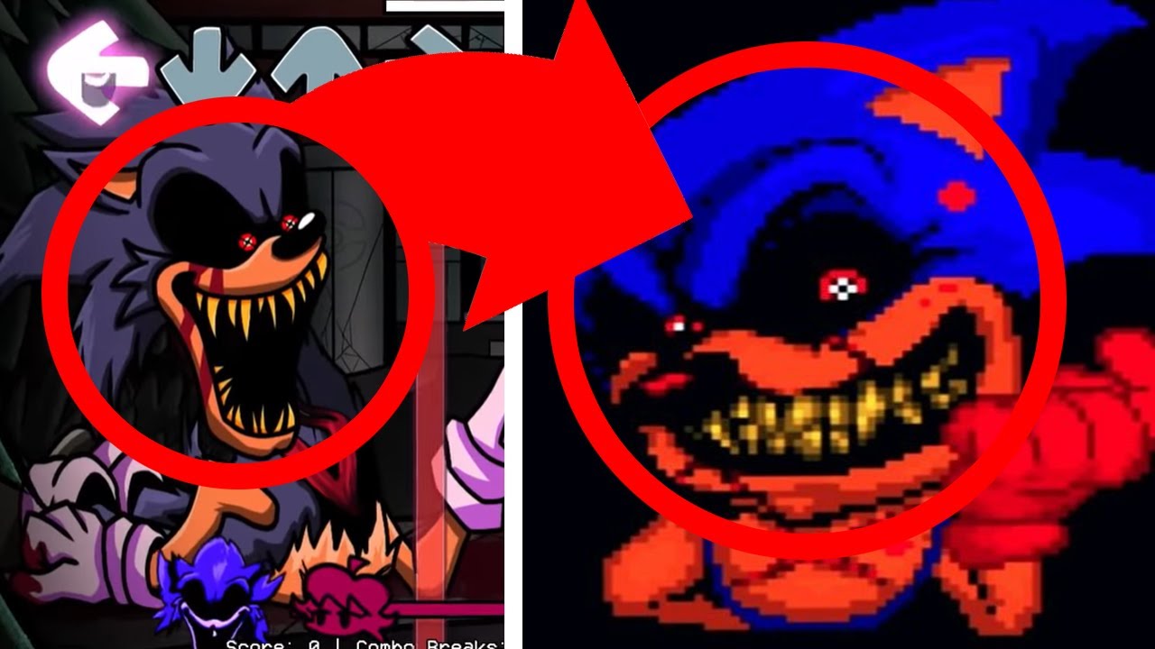 References in FNF Left unchecked SONIC Lord X || FNF vs Hypno's Lullaby ...