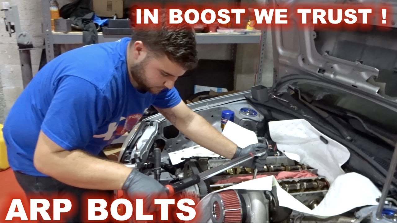 RB26 SWAPPED SUBARU WRX PART 11/ INSTALLING ARP HEAD STUDS, FABRICATING ...