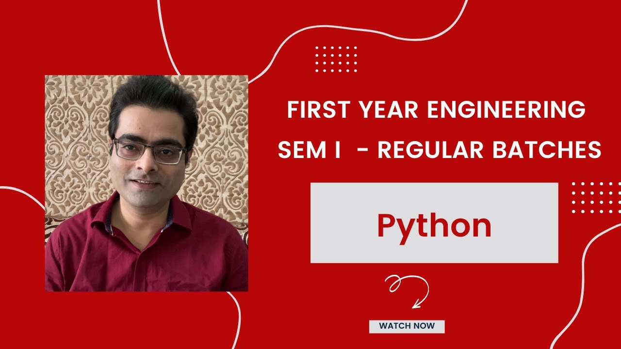 F.E.(Sem II) : Python Programming - YouTube