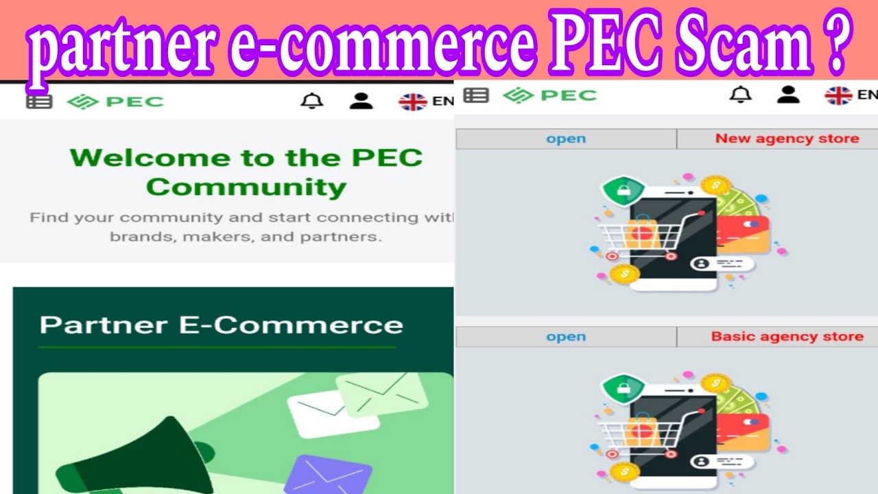 PEC Scam dropshipping partner e-commerce Pec - YouTube