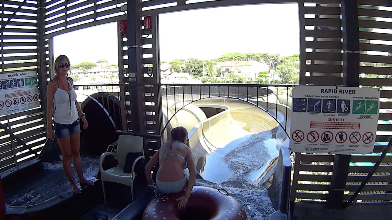 Brown River Water Slide at Sunlight Park - YouTube