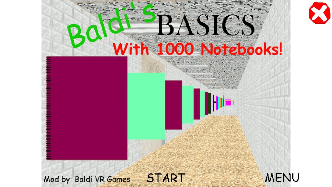 Baldi's Basics With 1000 Notebooks vs Baldi random games - YouTube