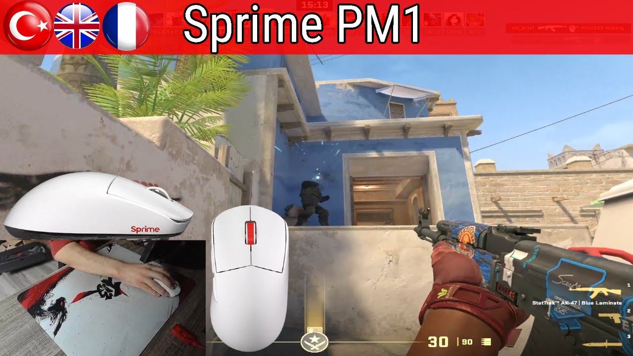 Sprime PM1 Review on CS2 DM | (S Tier Ergo Mouse ?) EN/FR/TR - YouTube