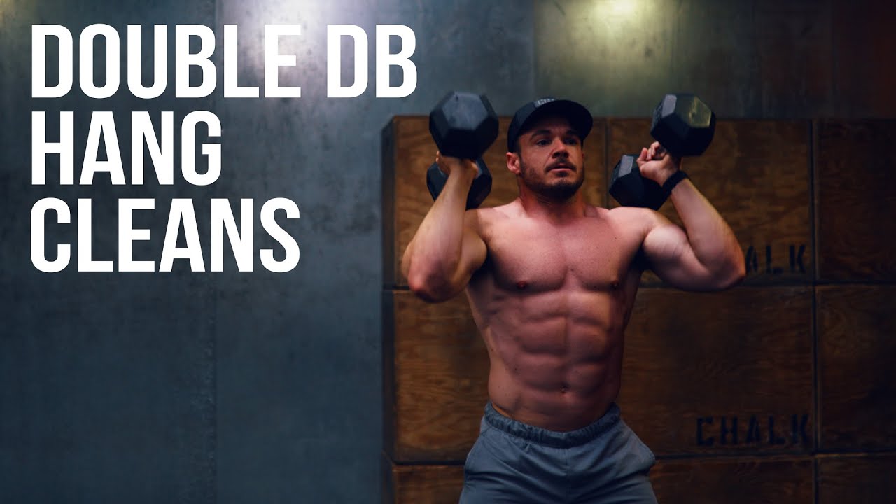 DOUBLE DB HANG CLEANS | CHALK PERFORMANCE TRAINING - YouTube