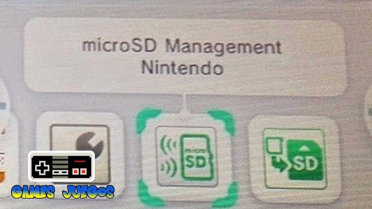 microSD management en Nintendo 3ds old, transfiere archivos desde red a ...