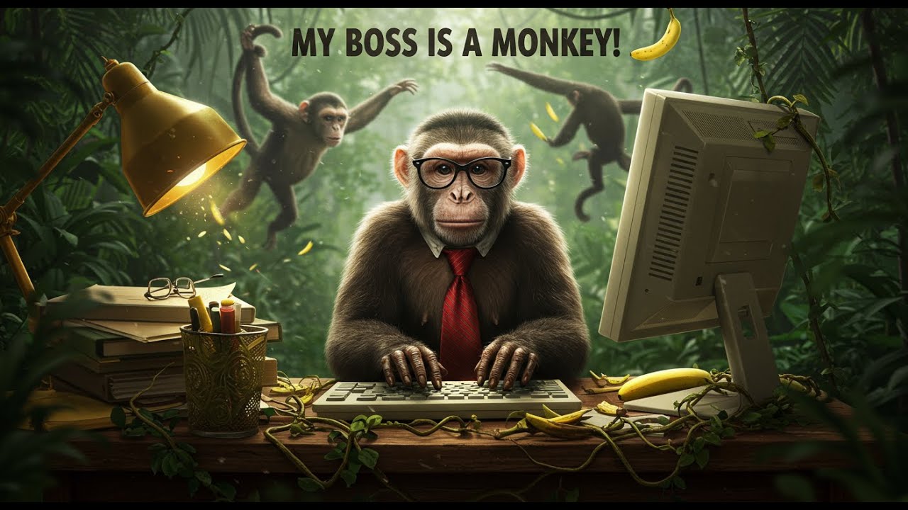 I Got a Job in the JUNGLE... and My Boss is a Monkey! 🐵 (HILARIOUS ...