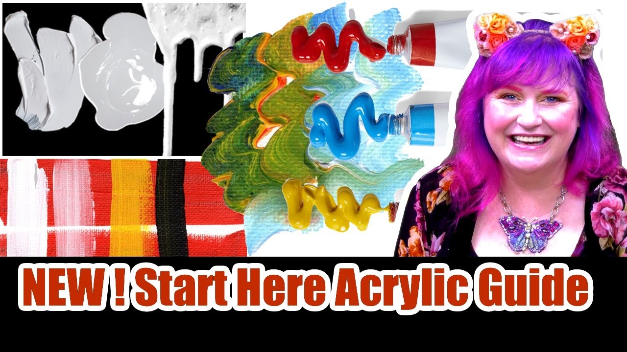 NEW ! FAST Beginners Guide how to Start painting with Acrylics 🎨 #17 ...