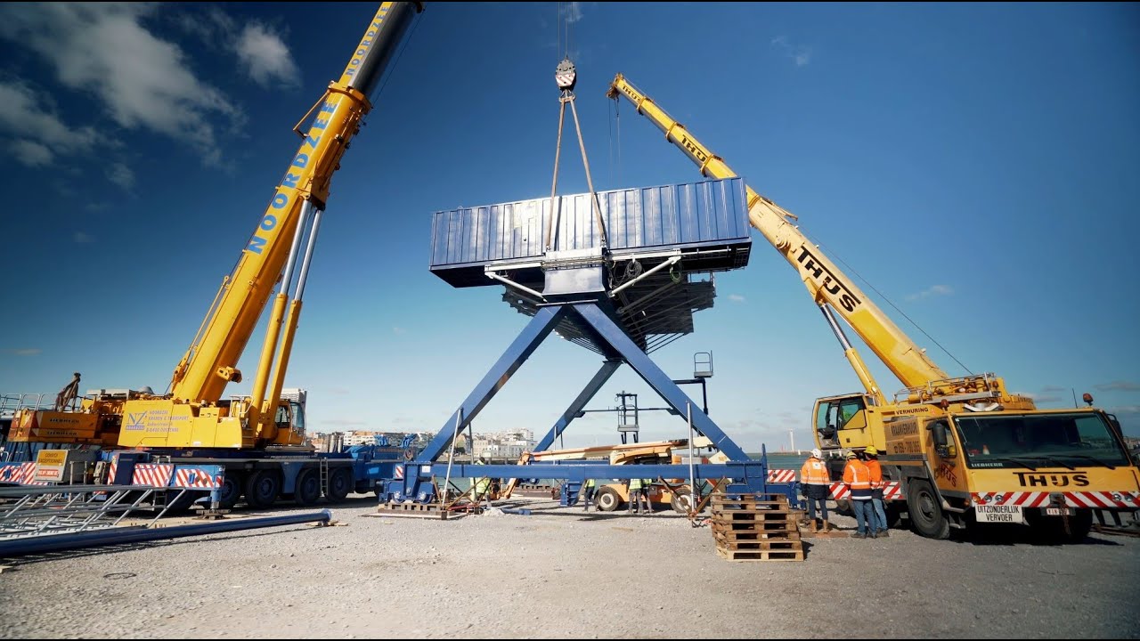 Assembly of a pneumatic unloader NIV600 Vigan - Ostende, Belgium - 2023 ...