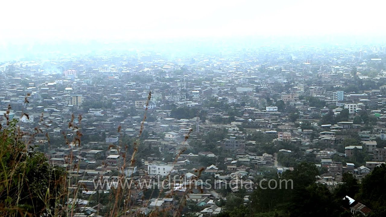 Rapidly growing urban sprawl of Imphal in Manipur - YouTube