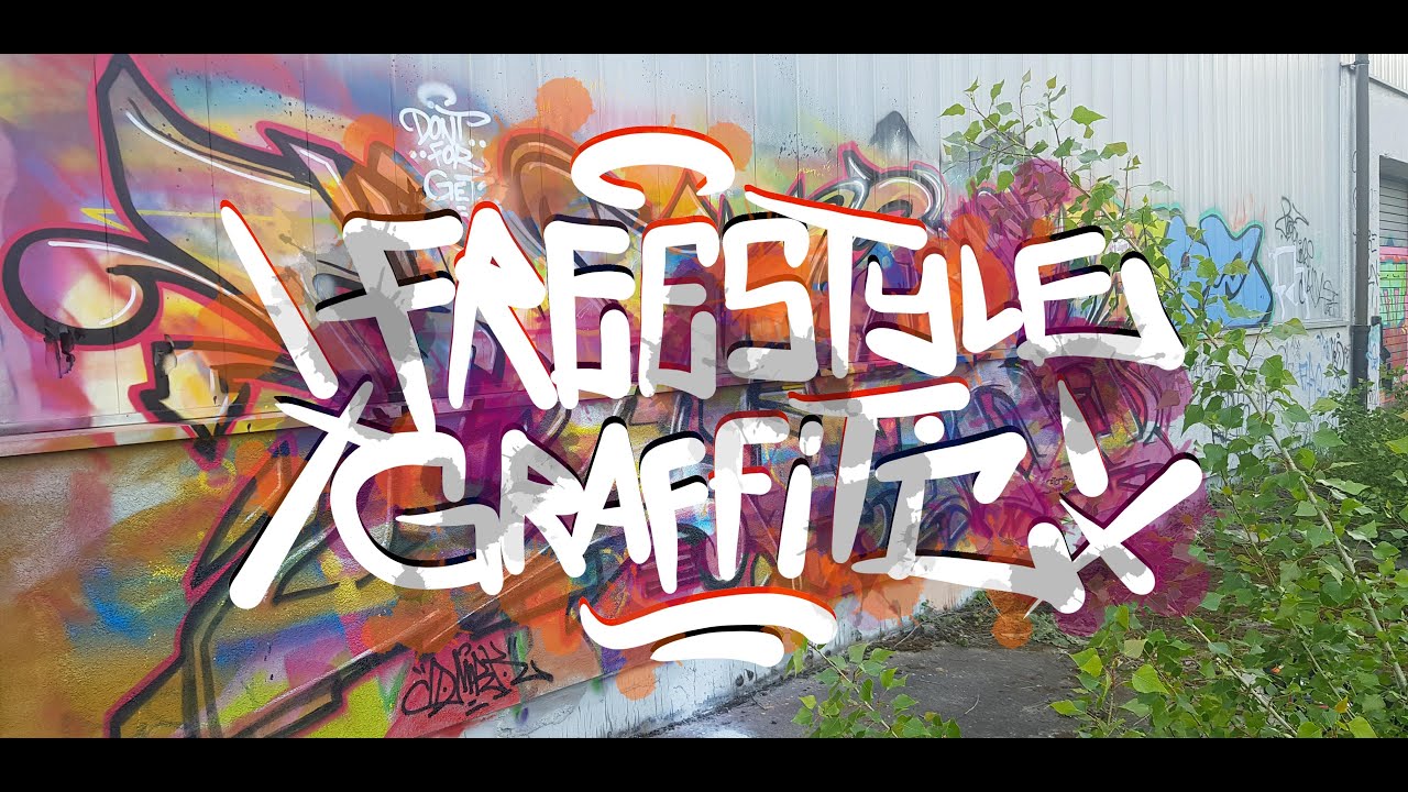 FREESTYLE GRAFFITI WALL speedpaint of 45min.. - YouTube