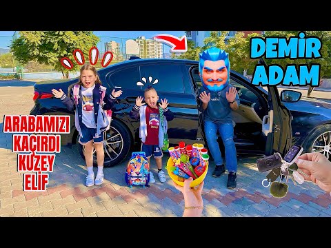 EYVAH DEMİR ADAM !! KUZEY ELİF ARABAMIZI KAÇIRDI !! 