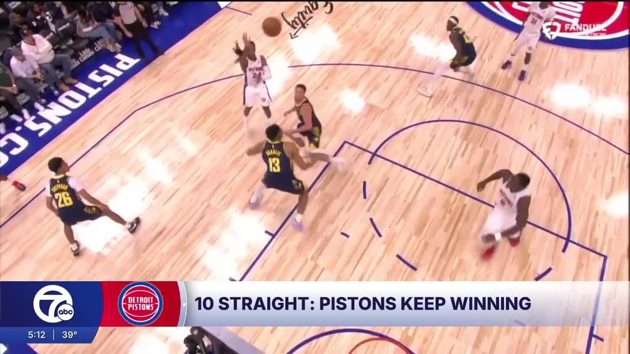 10 straight: Pistons keep winning - YouTube