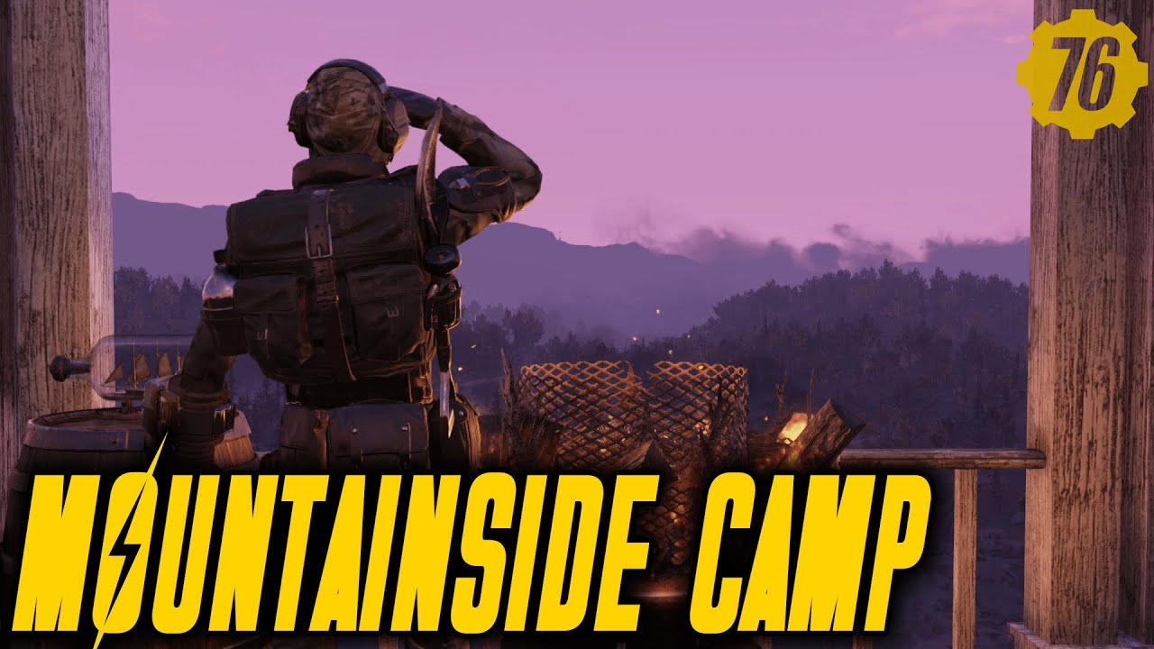 Fallout 76 Mountainside Camp | Fallout 76 Camp Build - YouTube