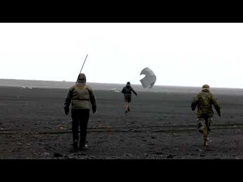 Air Force Combat Controllers guide a Grasshopper to Jan Mayen, Norway