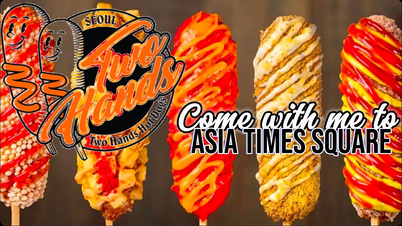 ASIA TIMES SQUARE | TWO HANDS CORN DOGS | GRAND PRAIRIE TX 📍 - YouTube