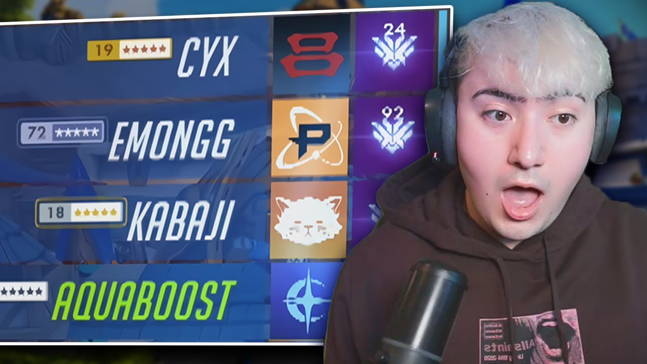 T500 MERCY TRIES TO CARRY STREAMERS?! (ft. Cyx, Emongg, Kabaji ...