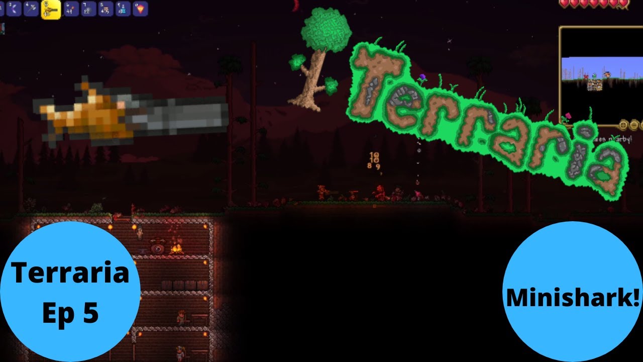 Terraria Ep 5 - The Minishark! - YouTube