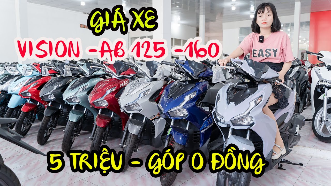 BẤT NGỜ GIÁ XE HONDA AB 125 AB 150 AB 160 VISION MỚI NHẤT RỚT GIÁ THẢM ...
