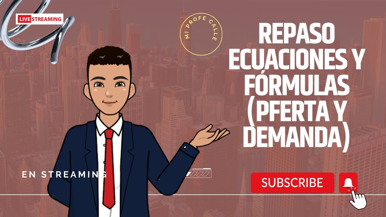 ECUACIONES Y FÓRMULAS (OFERTA Y DEMANDA) - YouTube