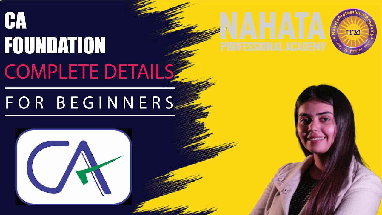 CA - Foundation Channel Launched Nahata Professional Academy - YouTube