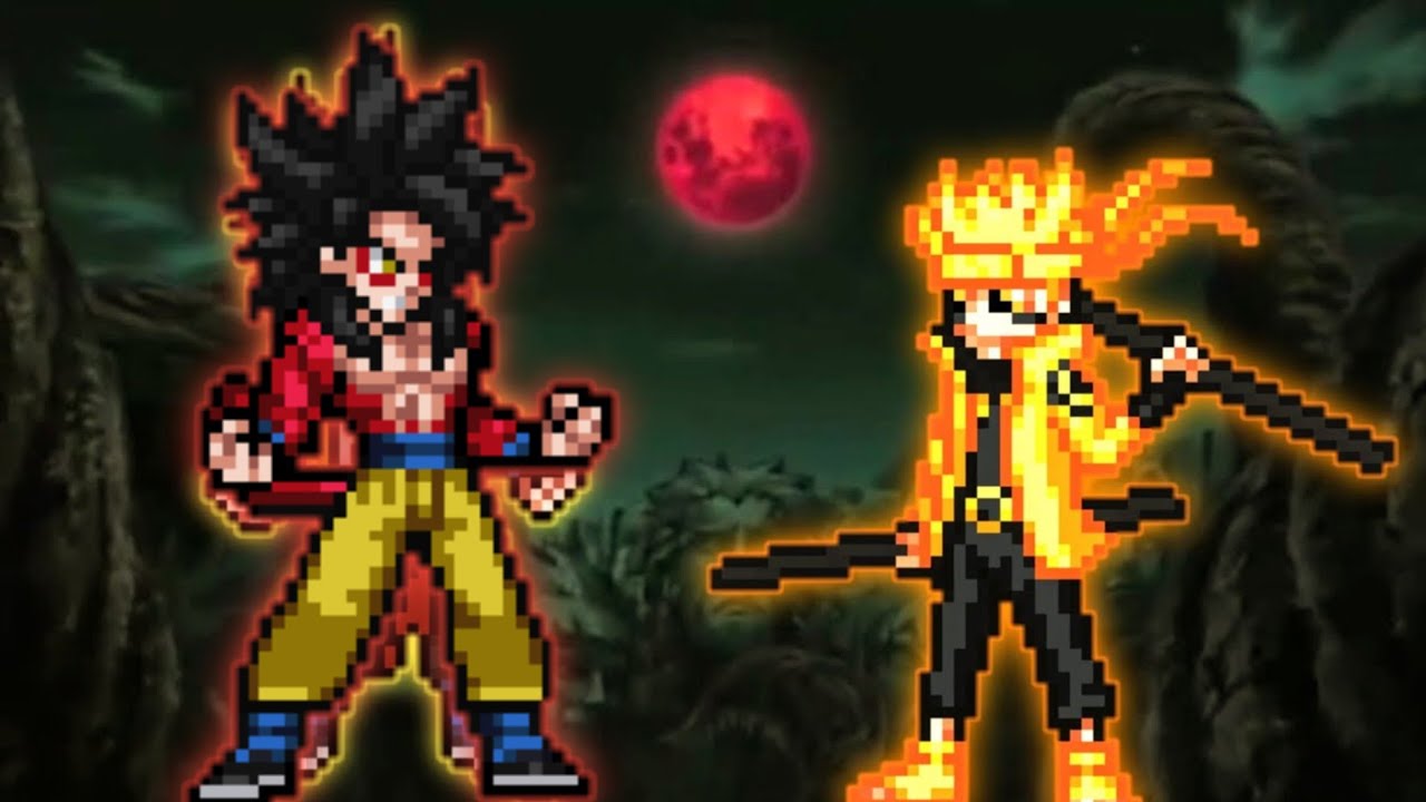 Goku Super SSJ4 V2(new) VS Naruto V3(AF) in Jump Force Mugen - YouTube