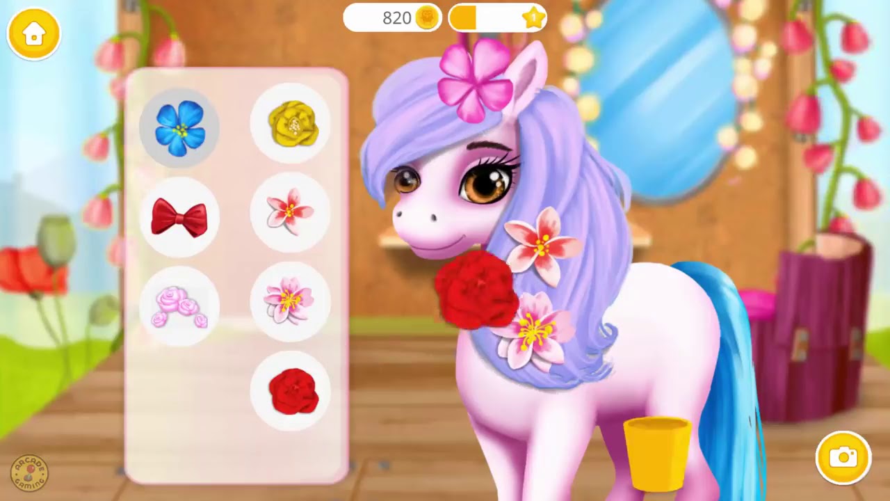 Hair Salon & DressUp Games For Girls Play Fun Pony Care Kids Game Pony ...