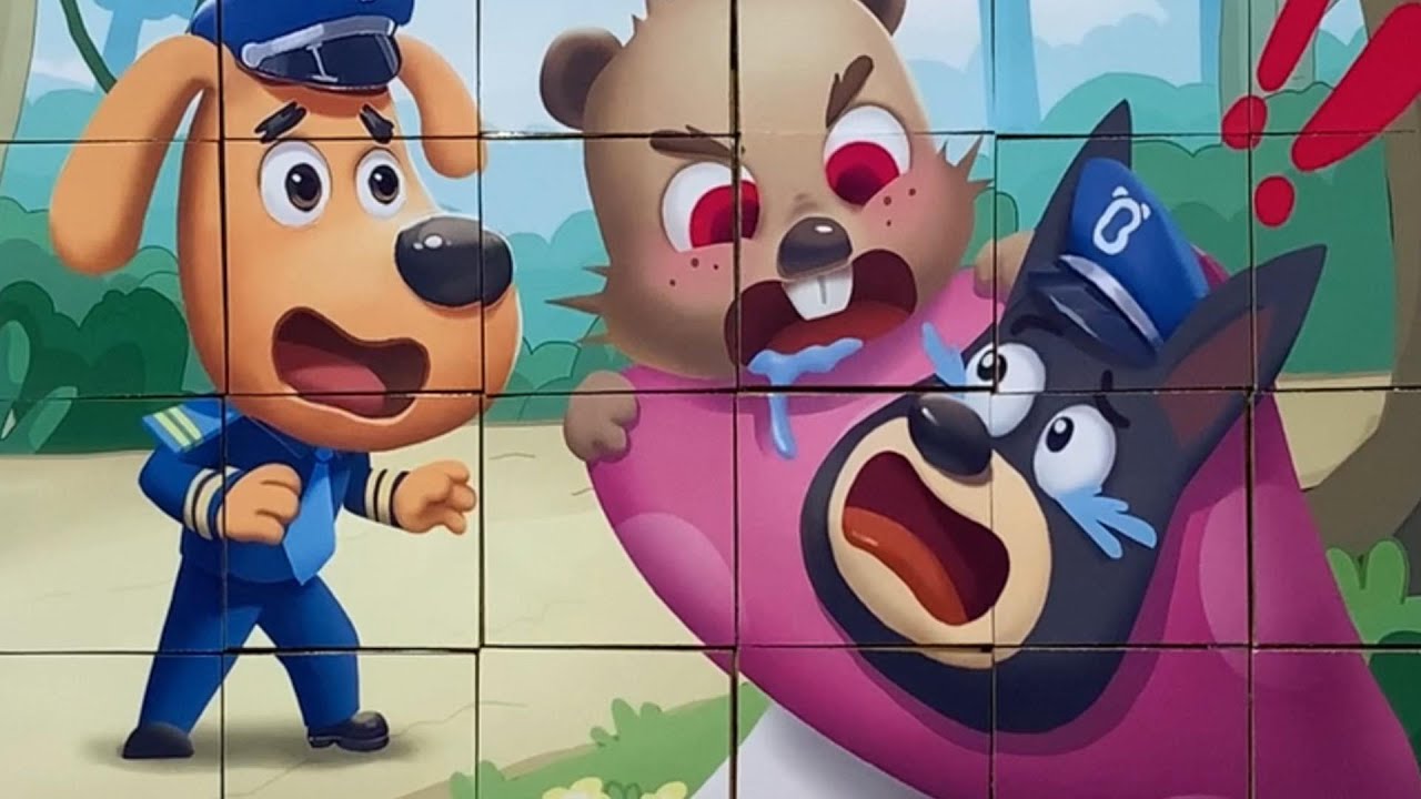 Biting Monster is Coming | Sheriff Labrador | Puzzle for kids and for ...