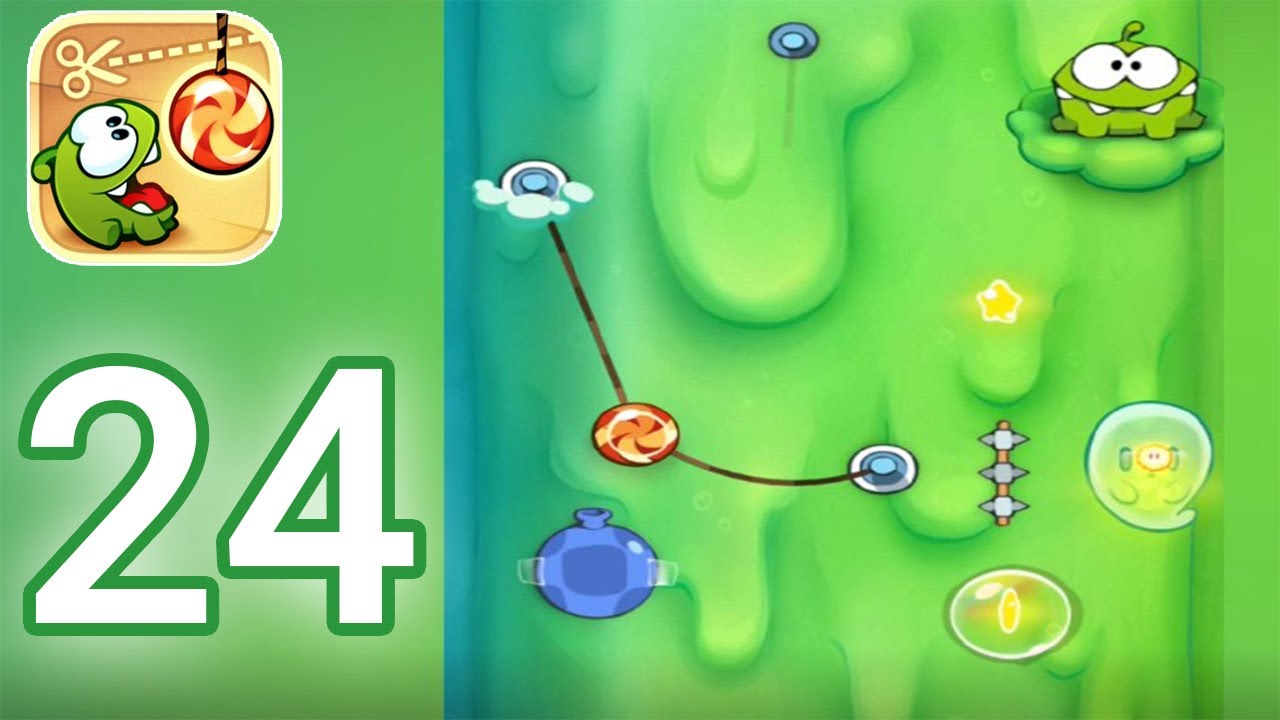 Cut The Rope - Gameplay Walkthrough Part 24 - Spooky Box Level 8 - 25 ...