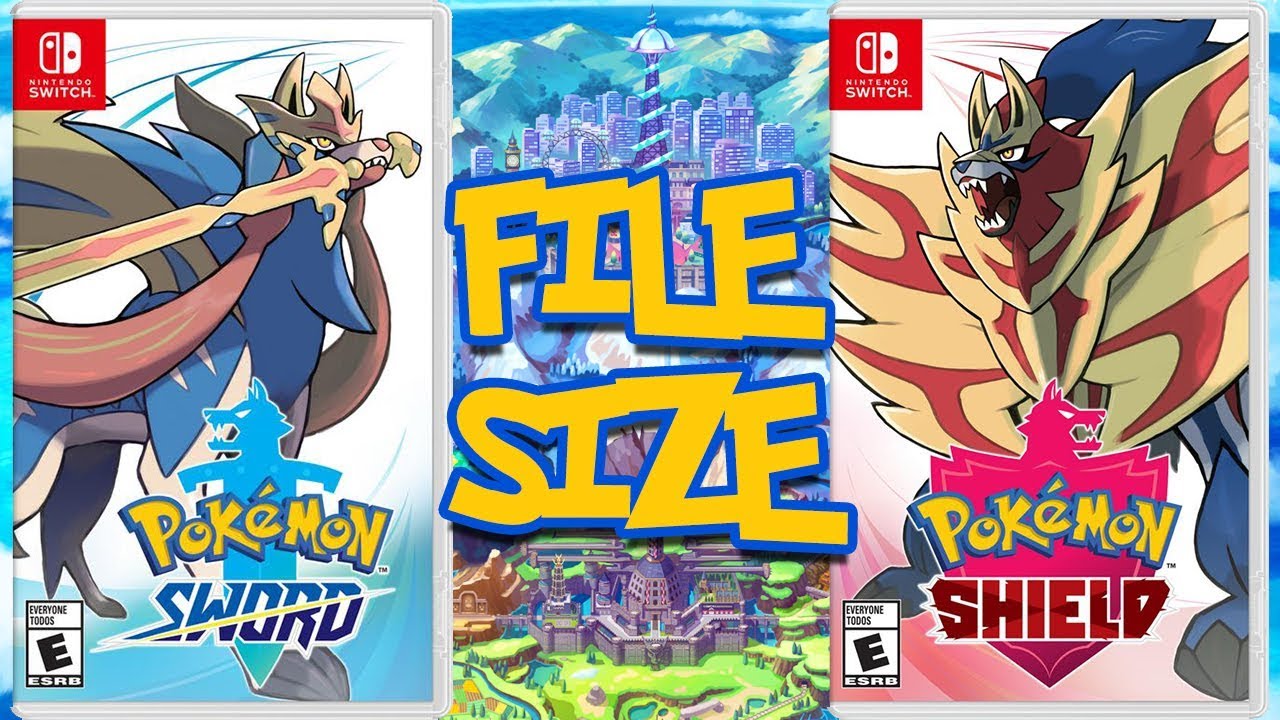 Pokemon Sword & Shield FILE SIZE REVEALED! (BIGGEST Pokemon Game EVER ...