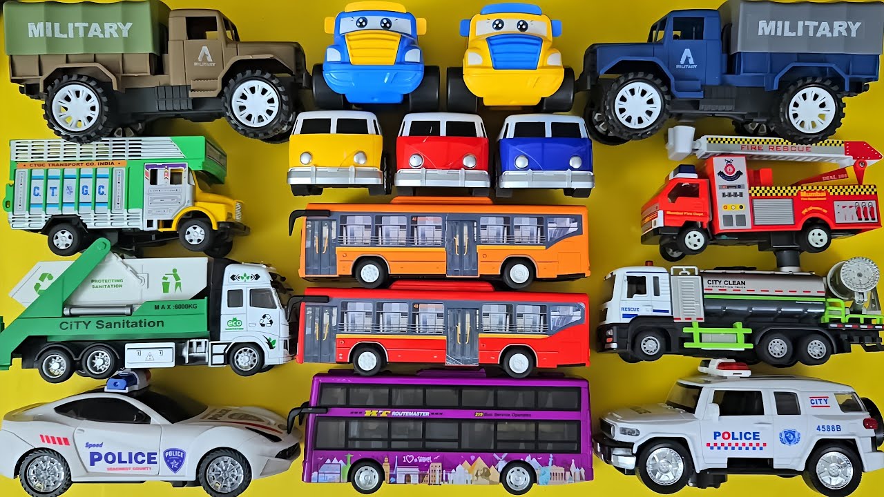 City Service Vehicle Models – Fire Truck, Police Cars, Buses & More ...