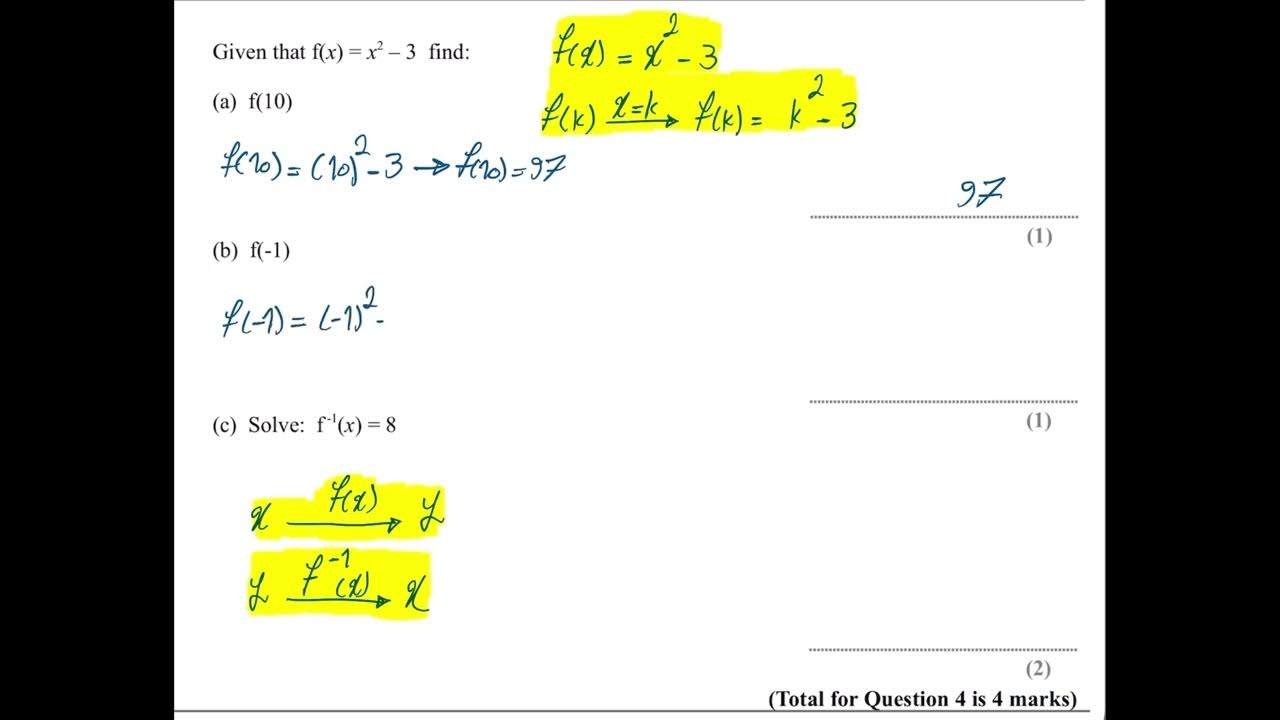 Functions and inverse functions - YouTube