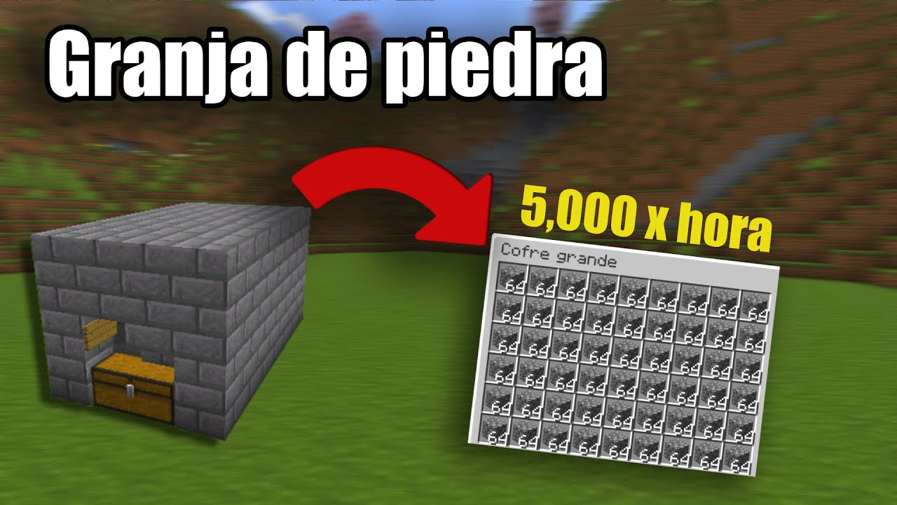 Esta es la Granja de piedra mas sencilla de TODO Minecraft - YouTube