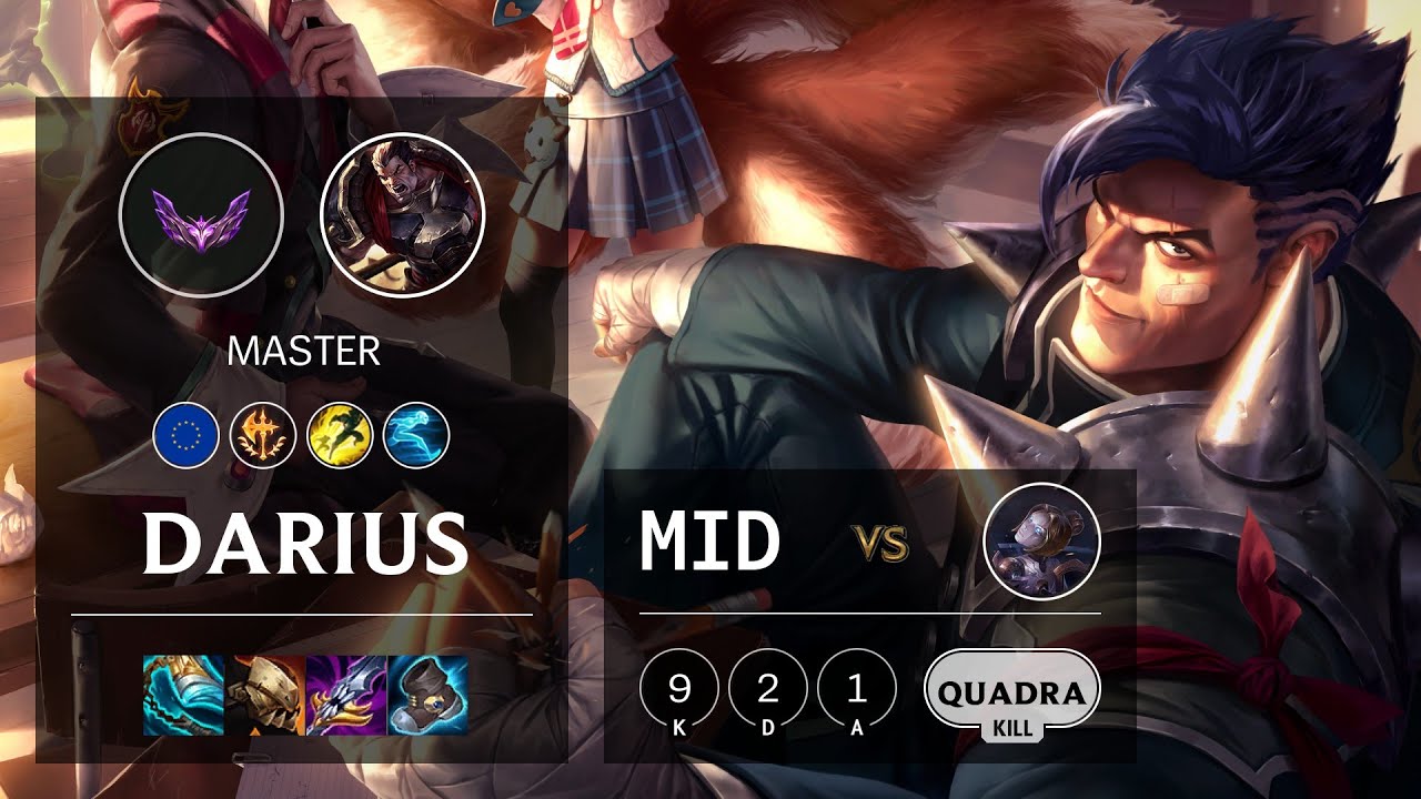 Darius Mid vs Orianna - EUW Master Patch 12.5 - YouTube
