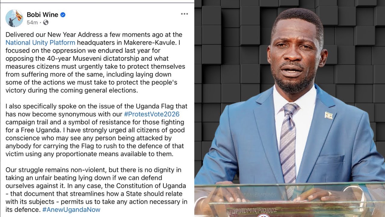 BOBI WINE RALLIES UGANDANS TO DEFEND THE FLAG, PROTECT THE VOTE, AND ...