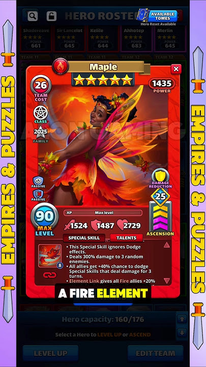 🔥 Meet the 3 New Legendary Heroes! Auricarc, Maple & Florenna! in Beta V76.5 | Empires & Puzzles ...