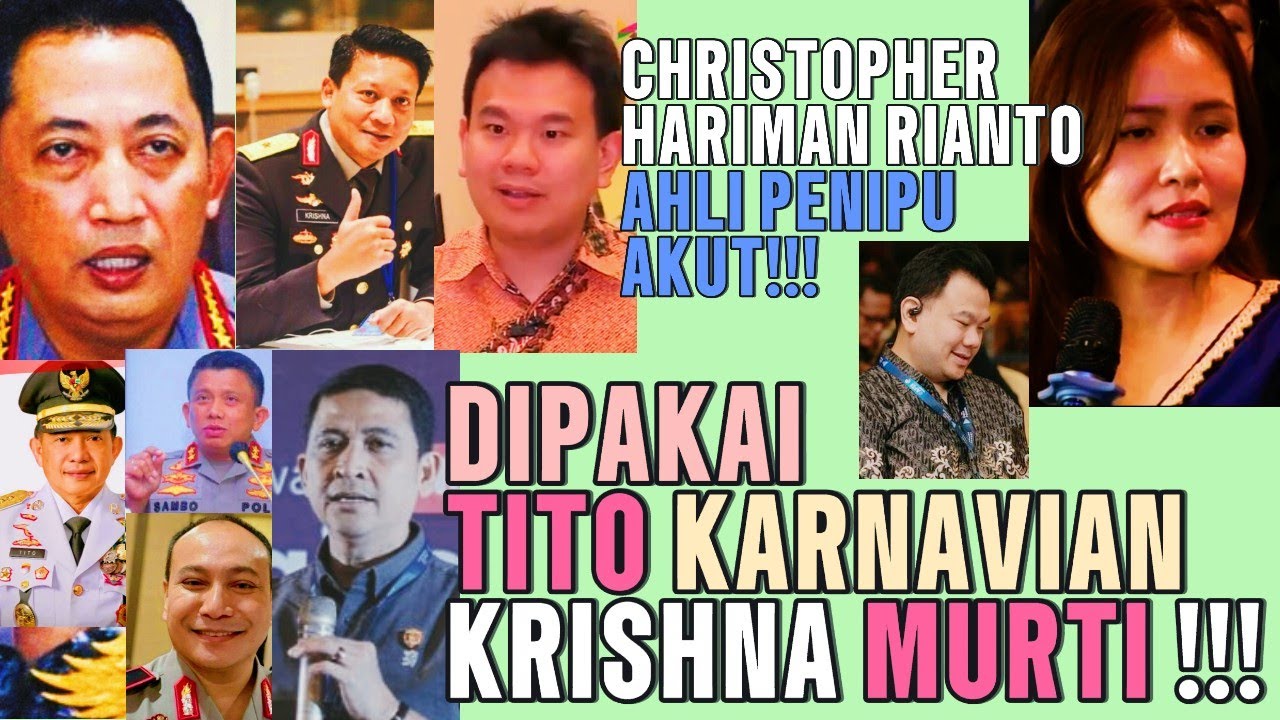 CHRISTOPHER HARIMAN RIANTO MANUSIA BIADAB DIPAKAI TITO KARNAVIAN DAN ...