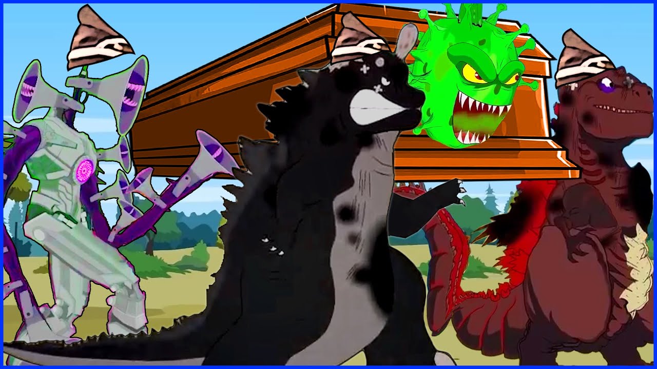 MINUTES FUNNY OF GODZILLA vs CARTOON CAT MAD SCIENTIST CORONAVIRUS ...