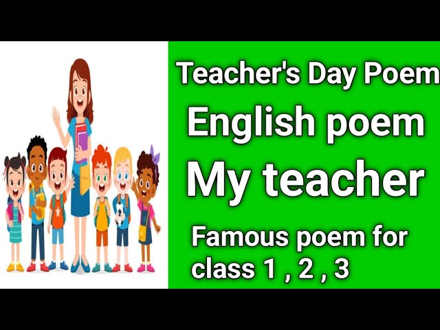 English Teacher Poem